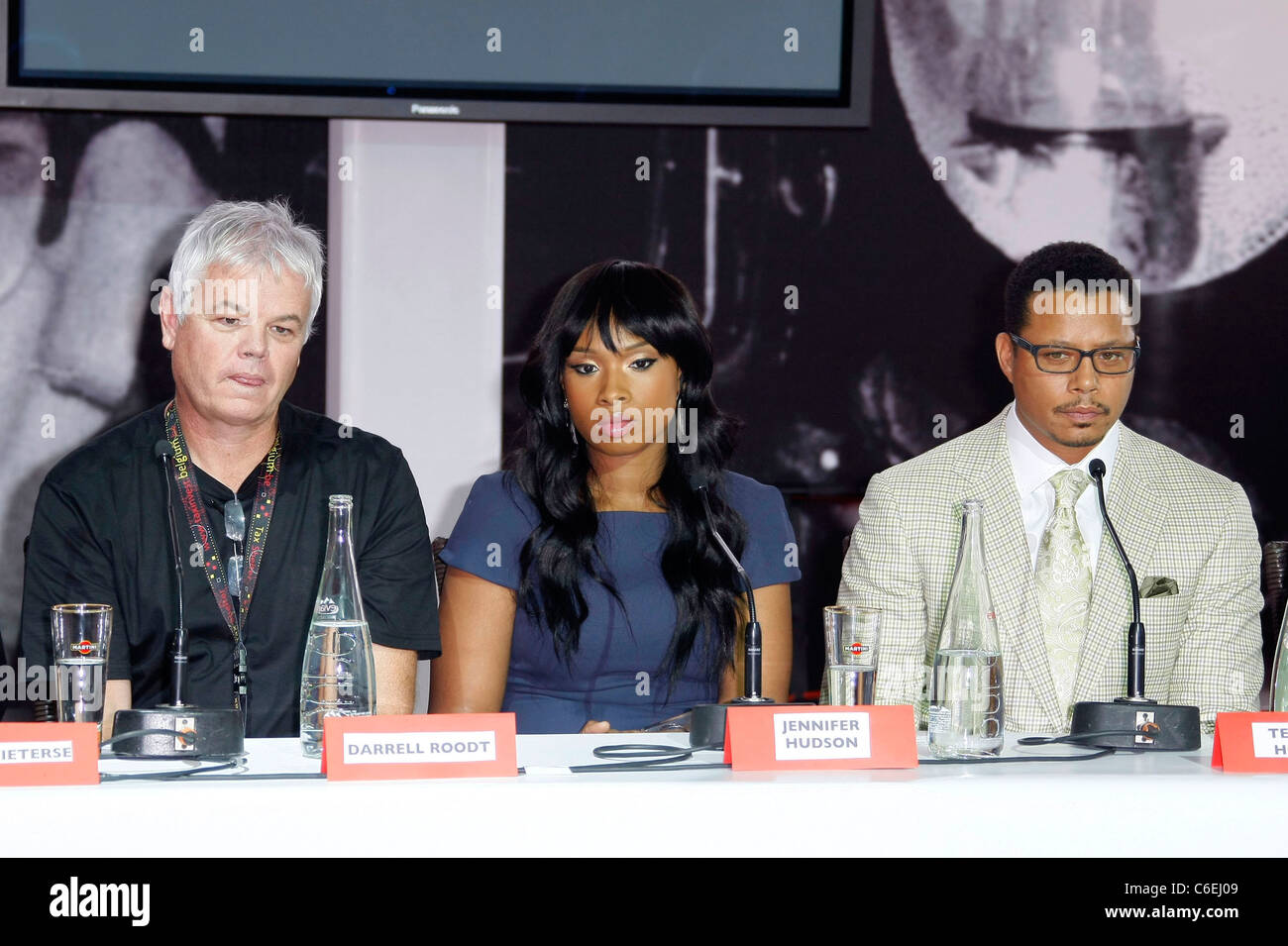 Darrell Roodt, Terrence Howard and Jennifer Hudson 2010 Cannes ...