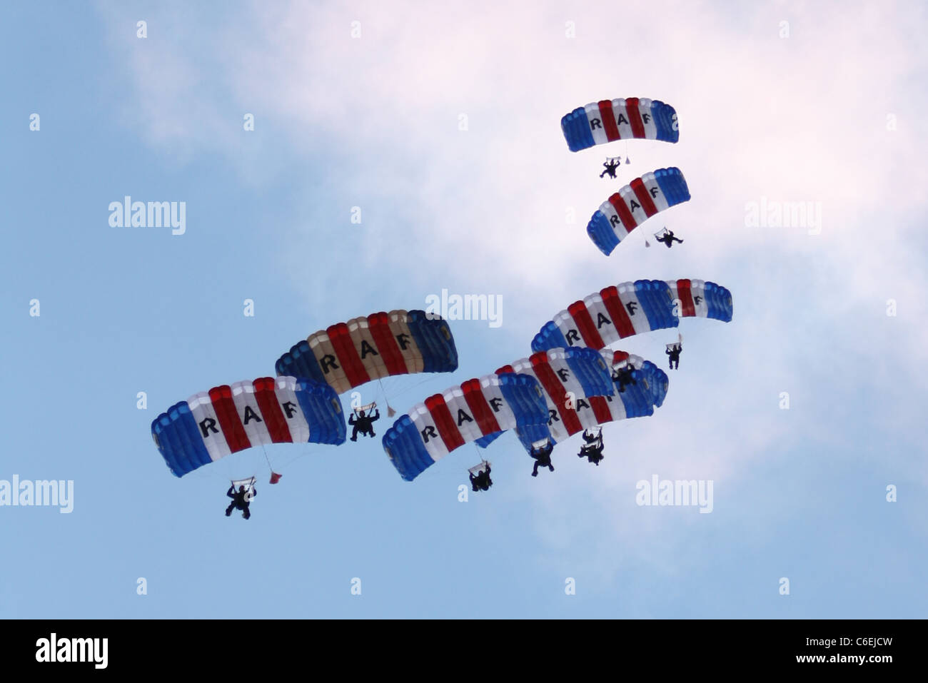 RAF Falcons Parachute Display Team Stock Photo - Alamy