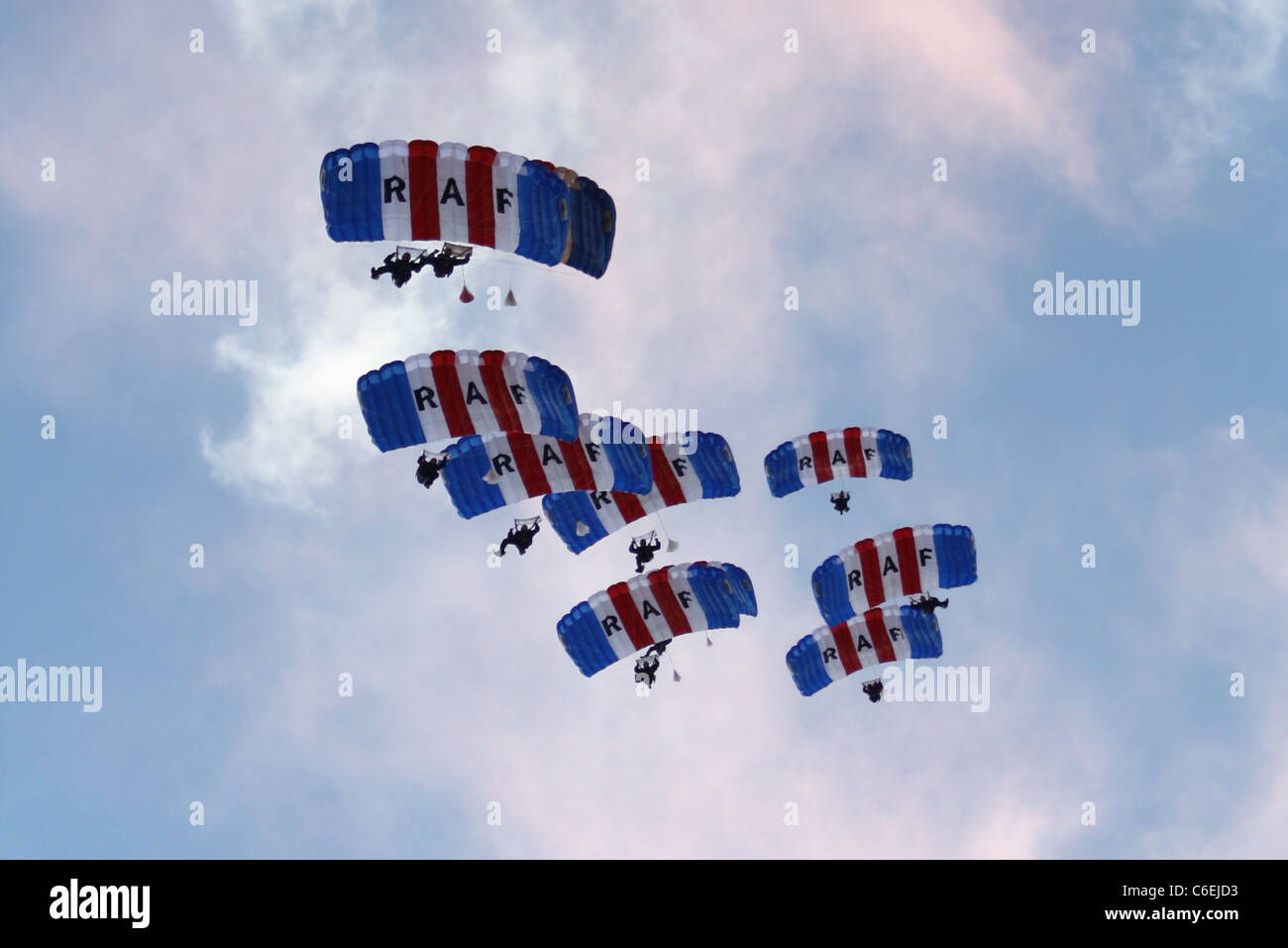 RAF Falcons Parachute Display Team Stock Photo - Alamy