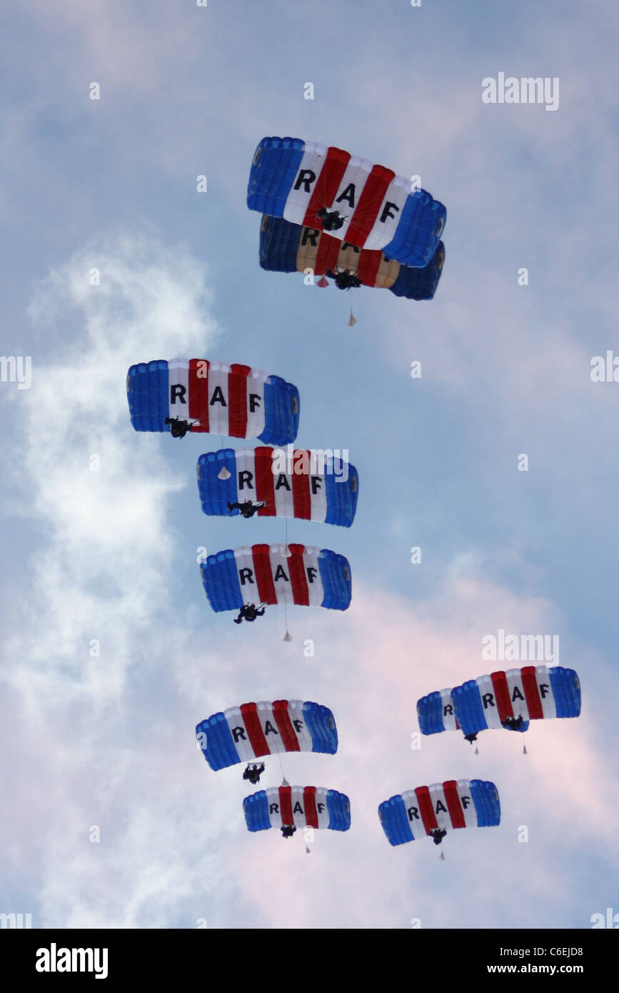 RAF Falcons Parachute Display Team Stock Photo - Alamy
