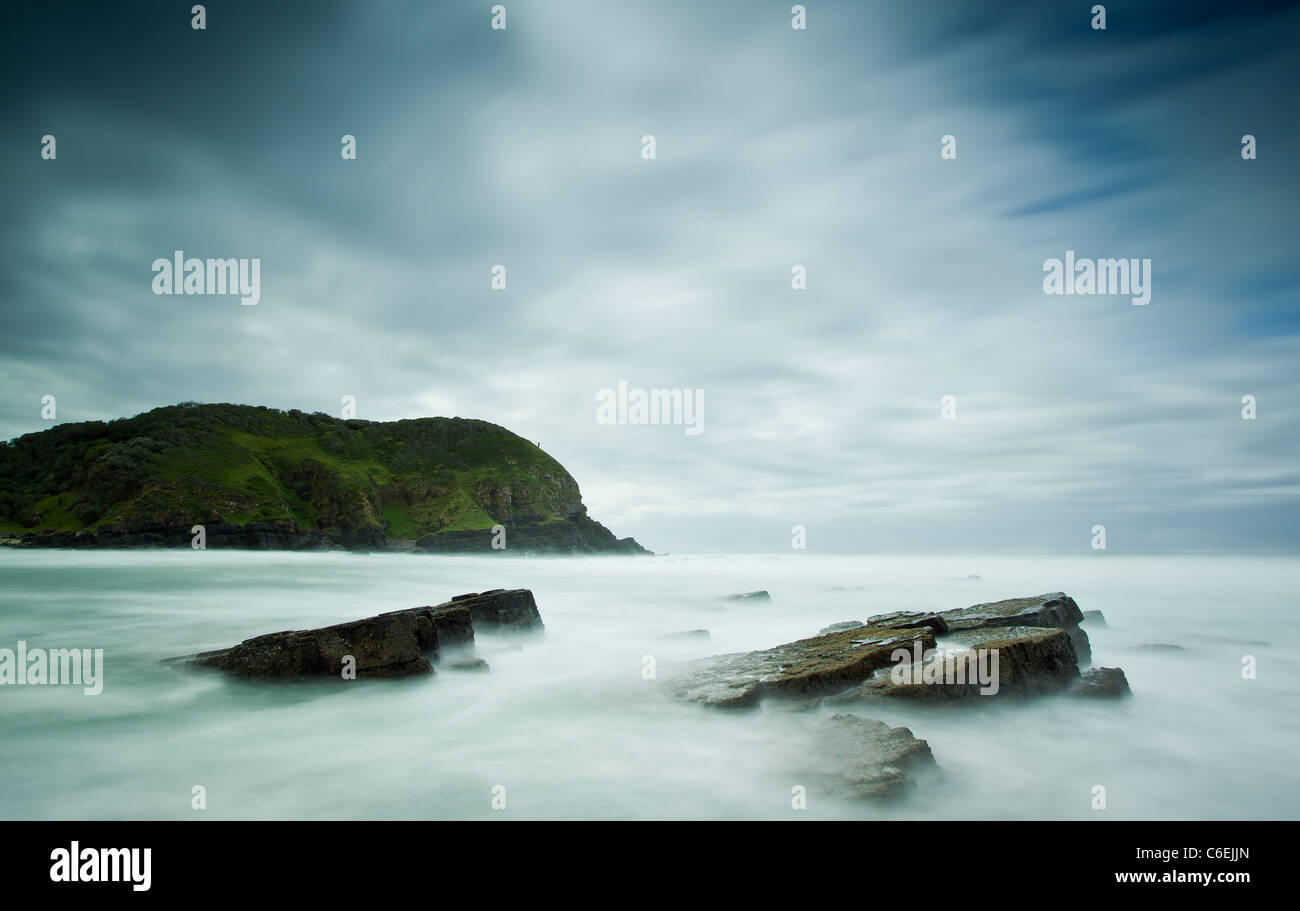 seascape with blurry water Stock Photo - Alamy