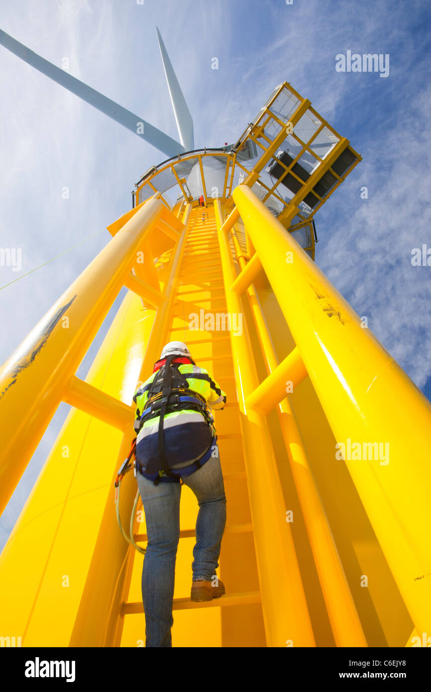 Offshore Wind Turbine Worker High Resolution Stock Photography and ...