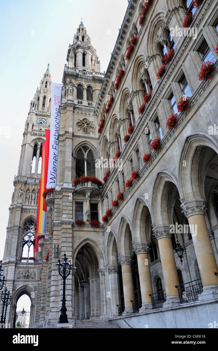 New town hall in Vienna, Neues Rathaus, Austria, Europe Stock Photo - Alamy