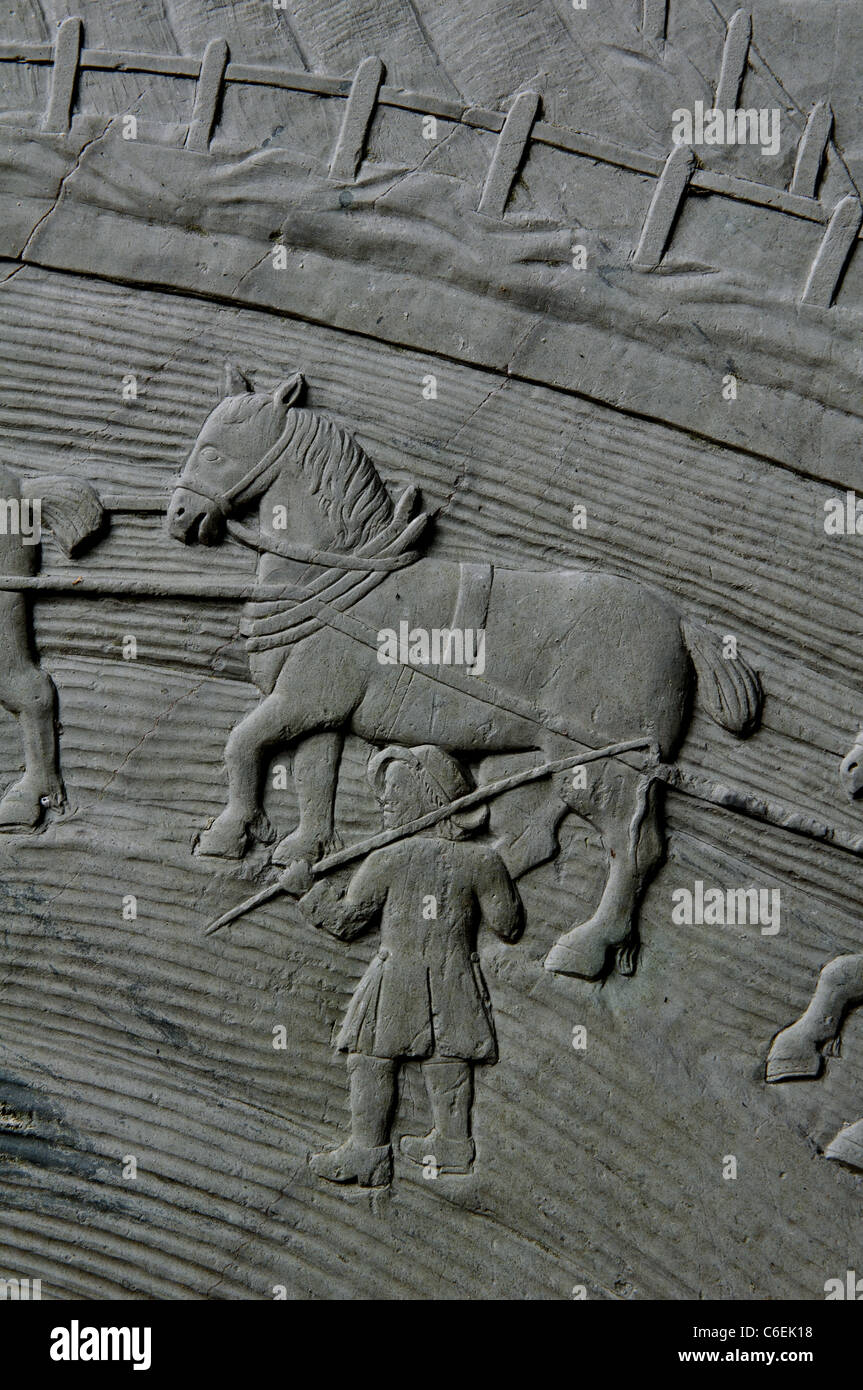 Detail of Sir Joseph Danvers tomb, St. Leonard`s Church, Swithland ...