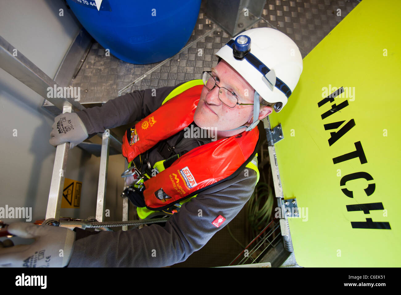 Offshore wind turbine worker hi-res stock photography and images - Alamy