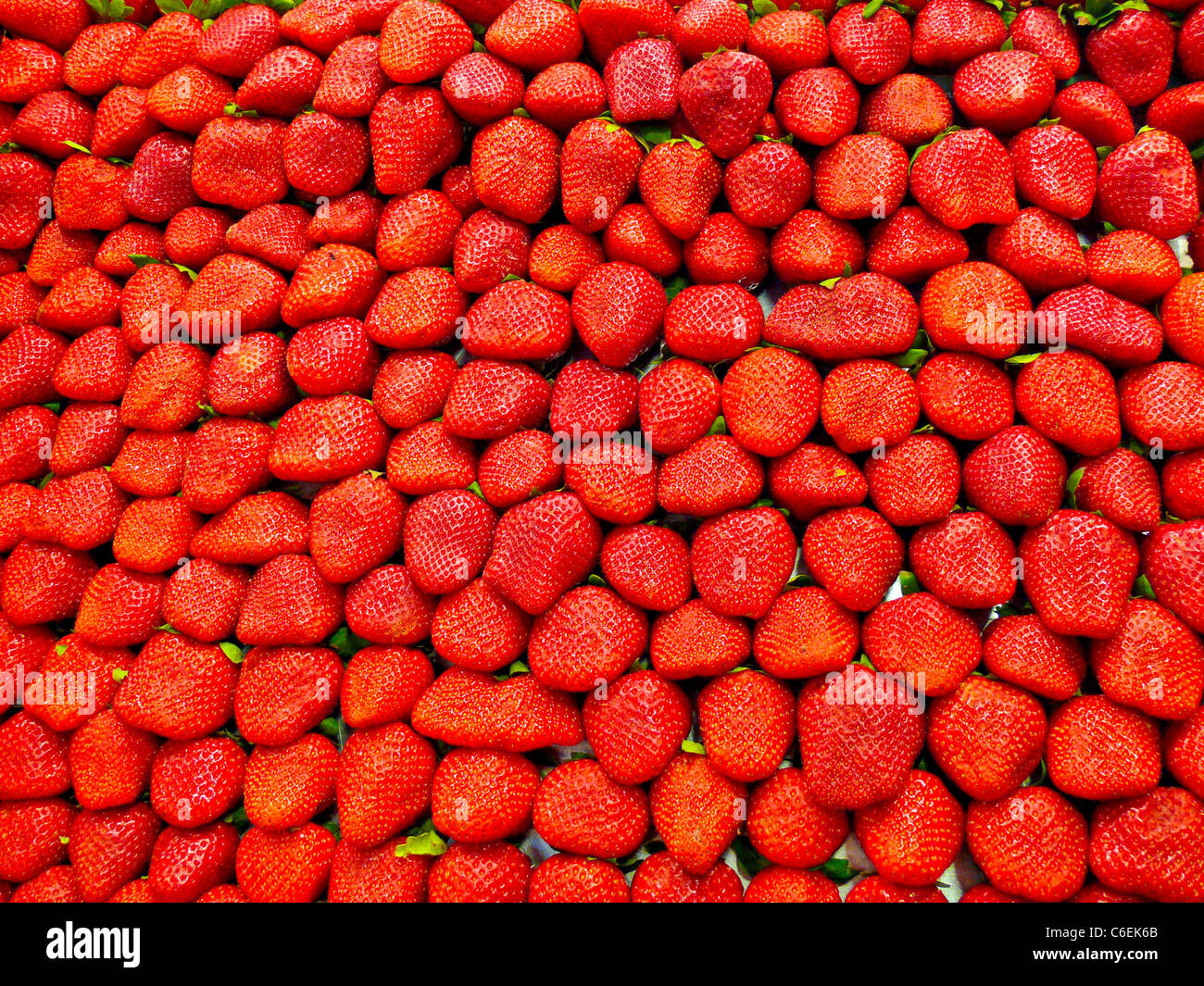 Strawberry Background Display Stock Photo - Alamy