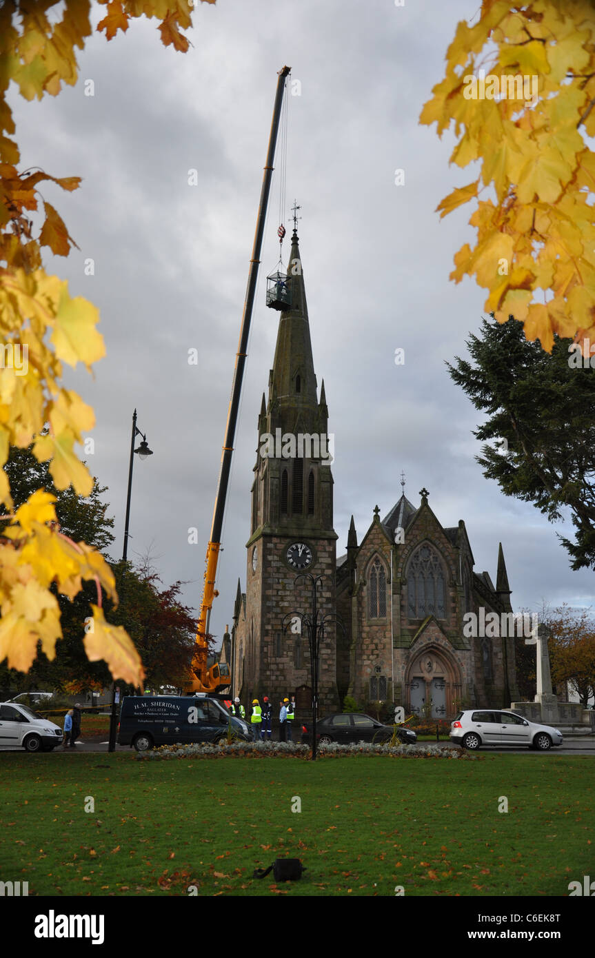 Image of Ballater and Village Church, Aberdeenshire, UK Stock Photo - Alamy