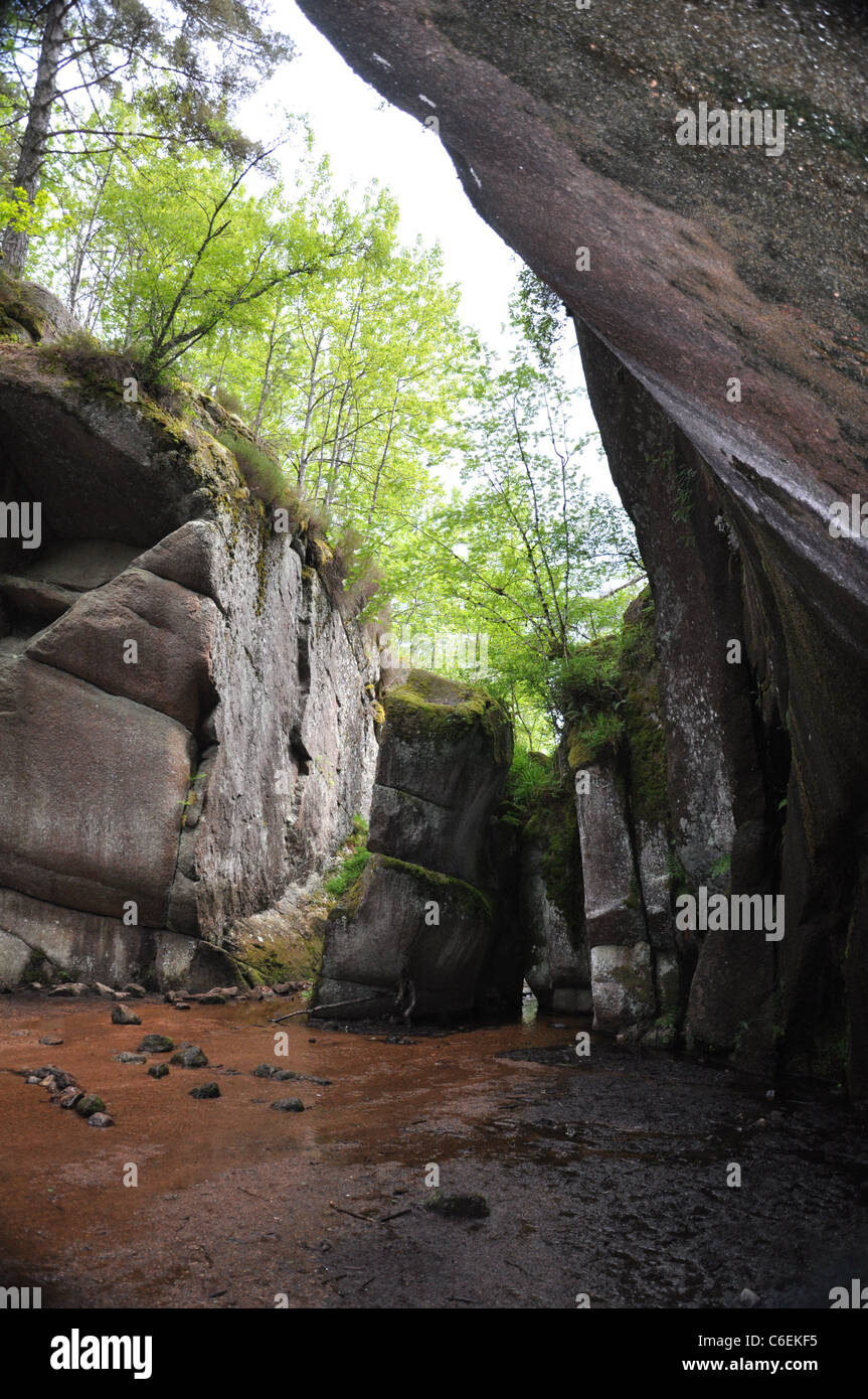 Inside the Burn o' Vat, Loch Kinord, Dinnet, Aboyne, Aberdeenshire ...