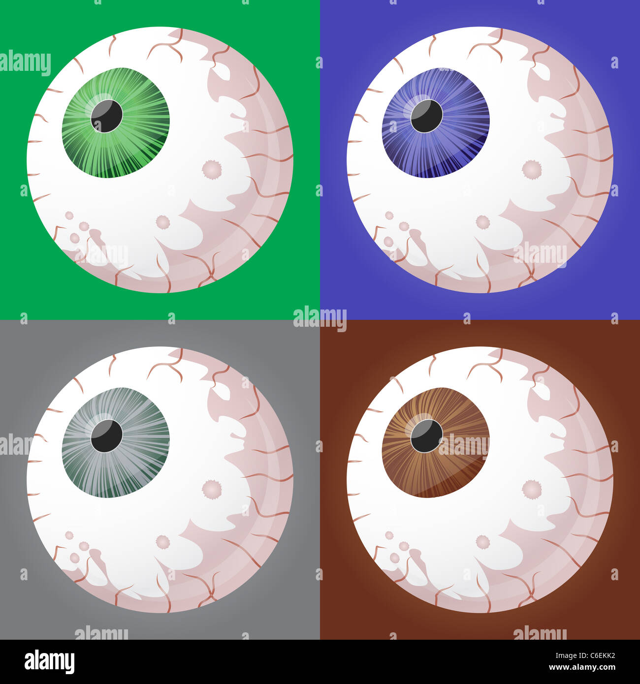 Eyeballs veins hi-res stock photography and images - Alamy