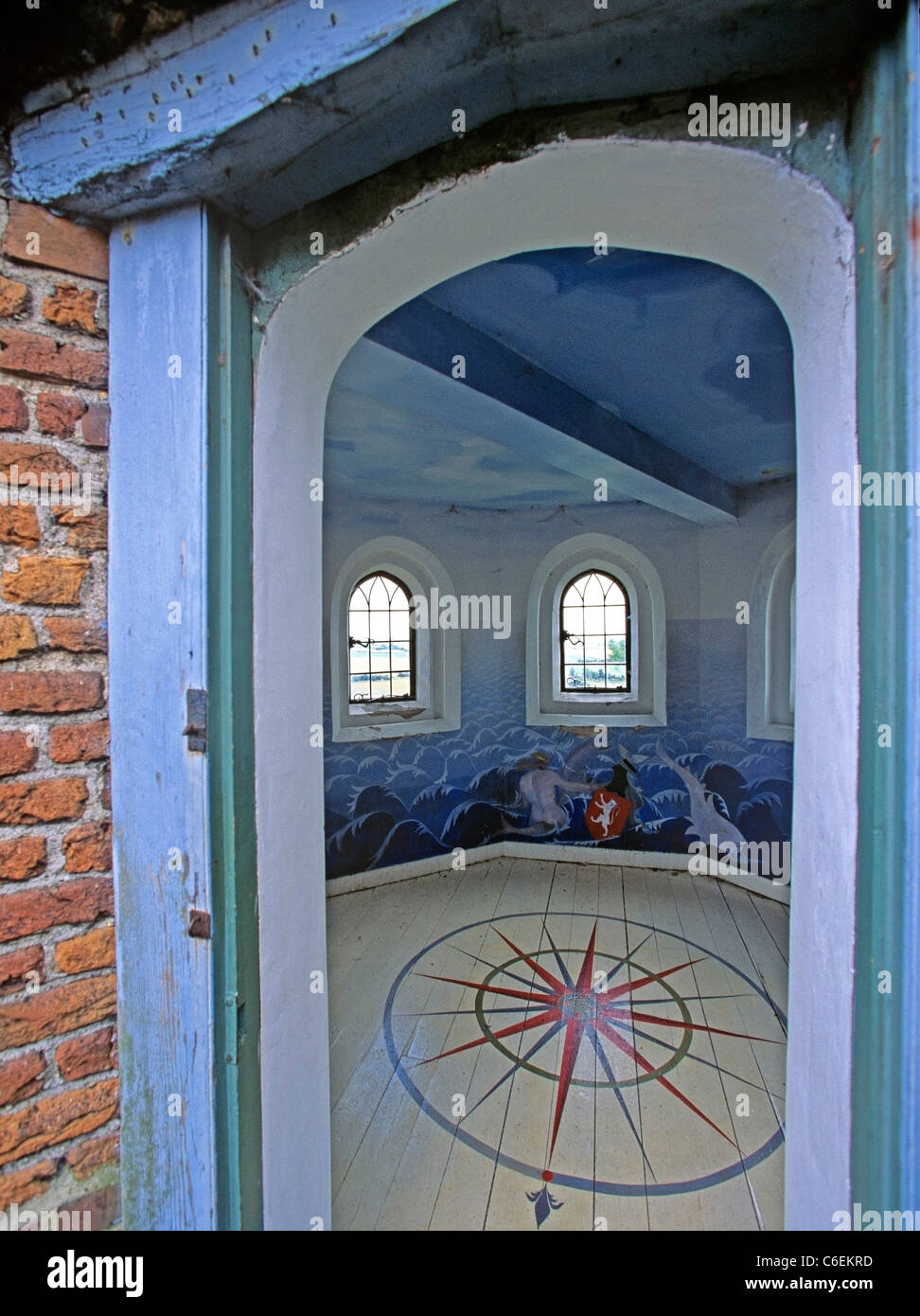 Doorway to the highly decorated Compass Room in the top of the South ...