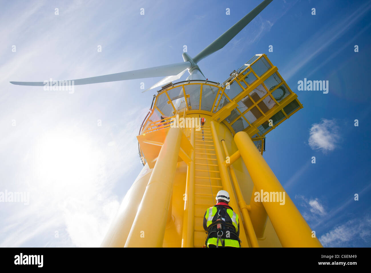 Offshore wind turbine worker hi-res stock photography and images - Alamy