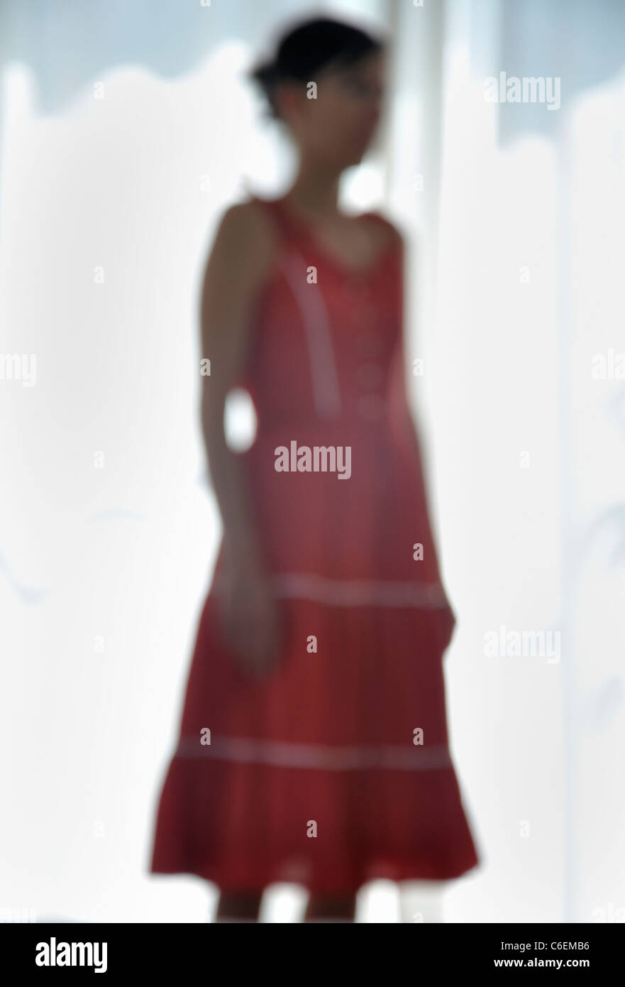 Woman modesty retro hi-res stock photography and images - Alamy