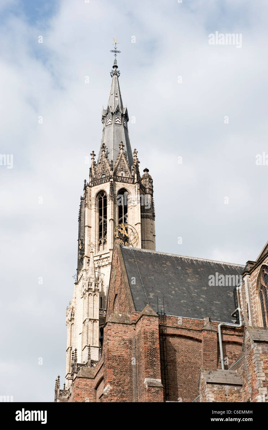 Old Church Spire Delft Holland Netherlands Europe Stock Photo - Alamy