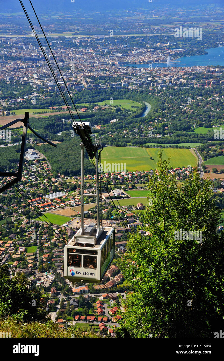 Cable car saleve hi-res stock photography and images - Alamy