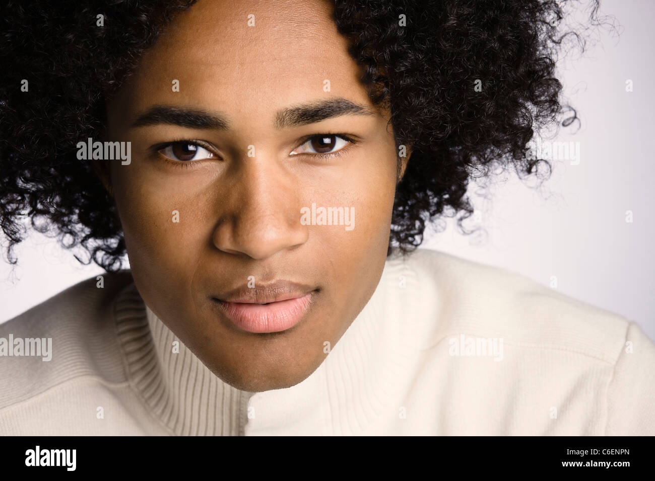 Serious mixed race man Stock Photo - Alamy