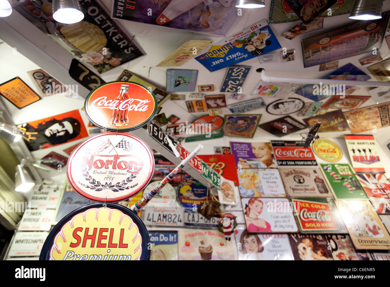 Old Tin Signs High Resolution Stock Photography and Images - Alamy