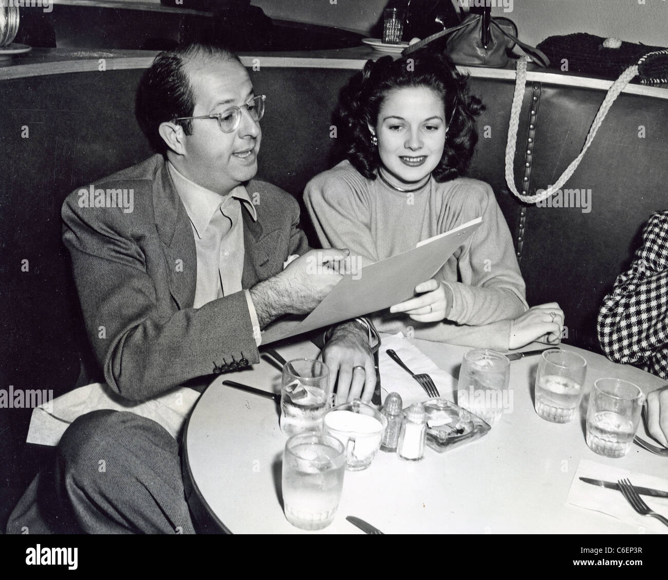 PHIL SILVERS US entertainer and comedy actor with first wife Jo-Carroll ...