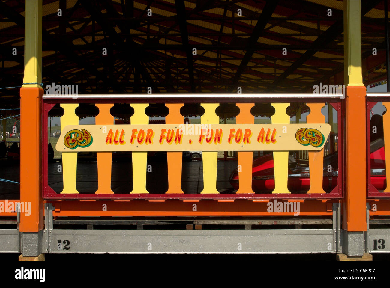Fairground signs - The Dodgems Stock Photo - Alamy