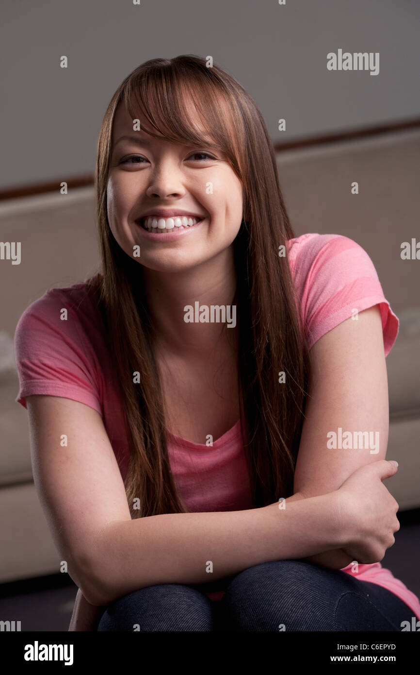 Portrait cheerful teenager 20 years hi-res stock photography and images ...