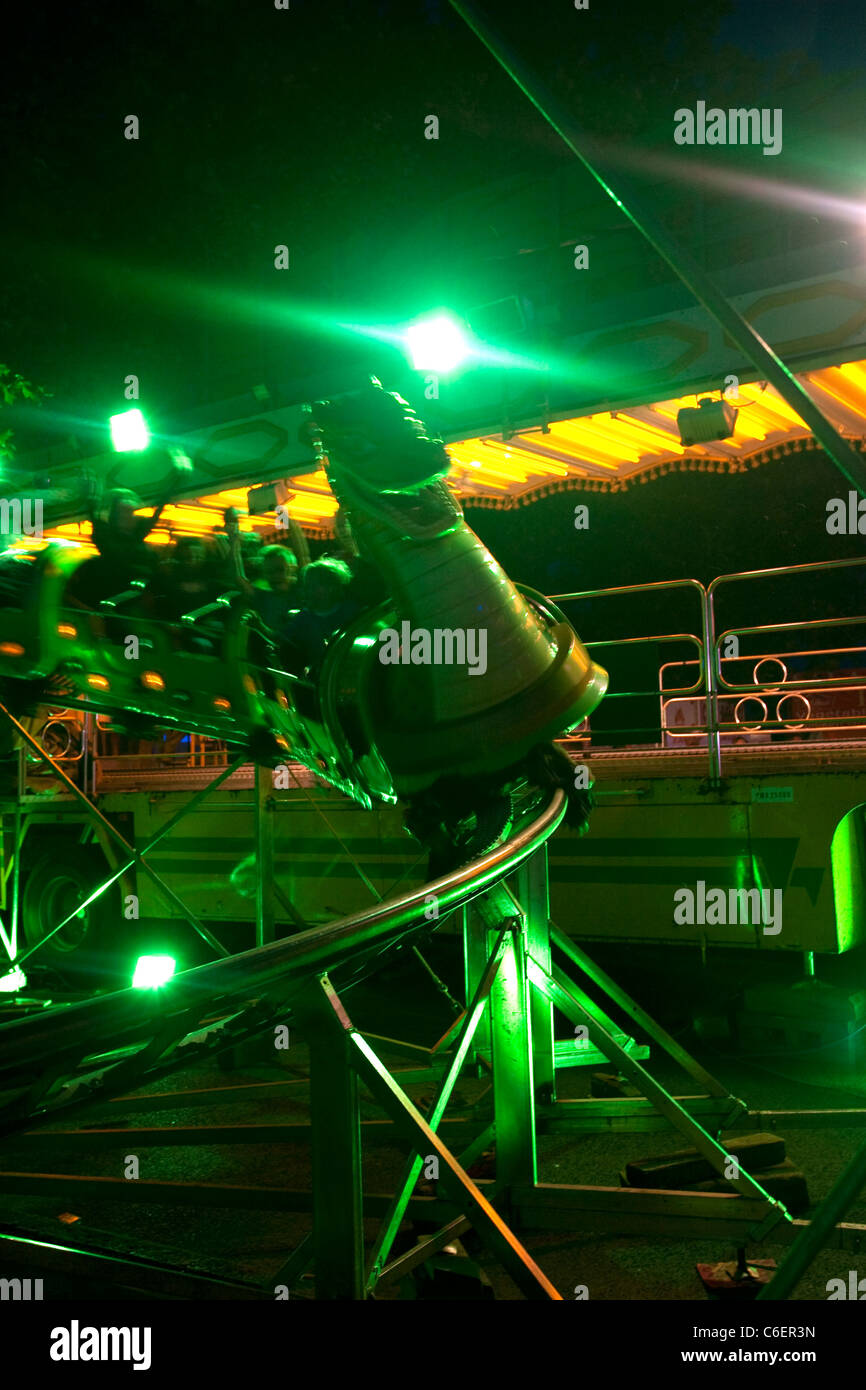 Green roller coaster hi-res stock photography and images - Alamy