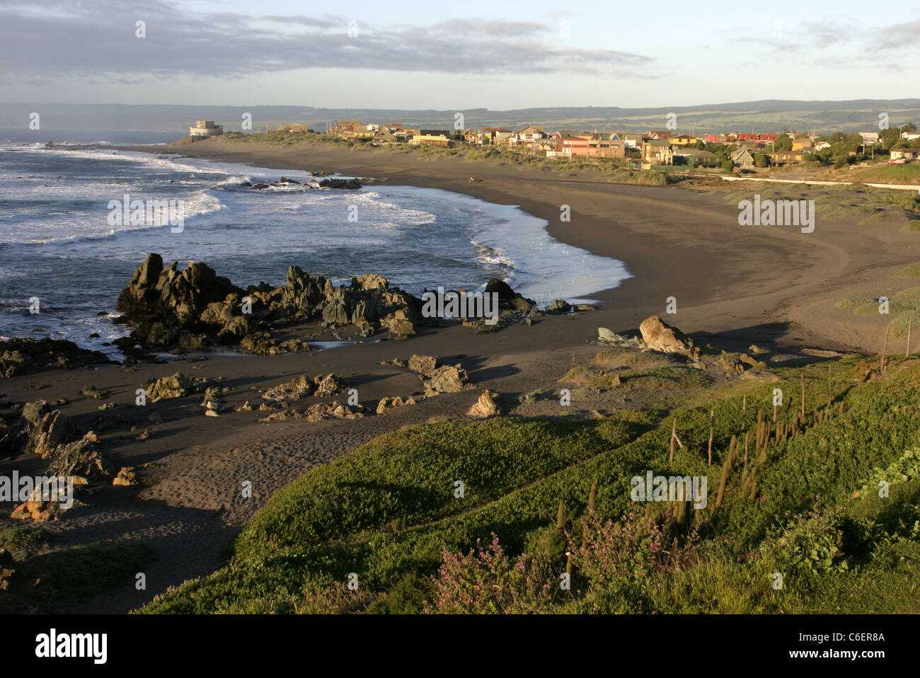 Playa Infiernillo, the smallest beach. Pichilemu, Chile, South America ...