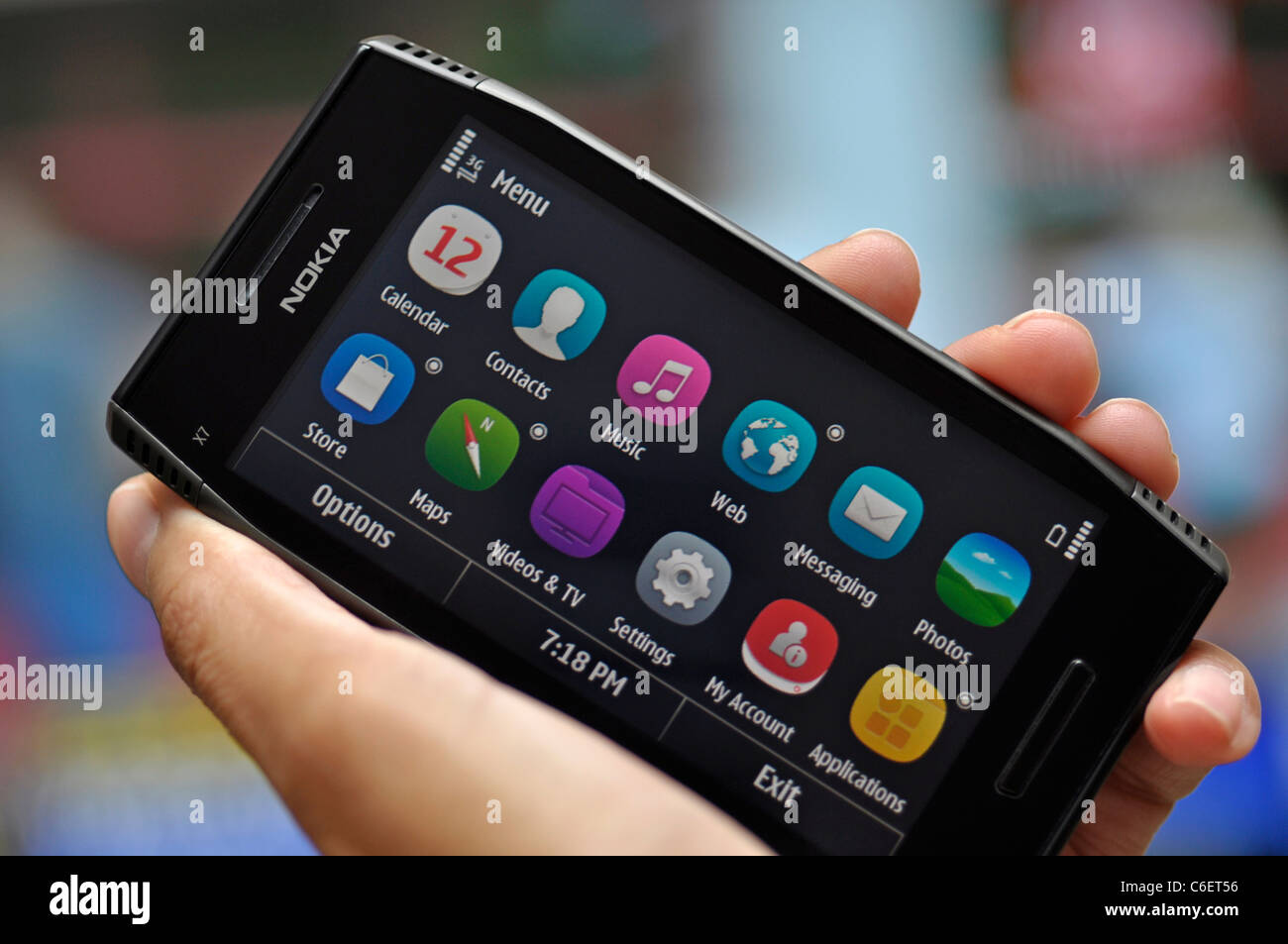 Hand holding Smartphone, Cell, Mobile Phone Stock Photo - Alamy