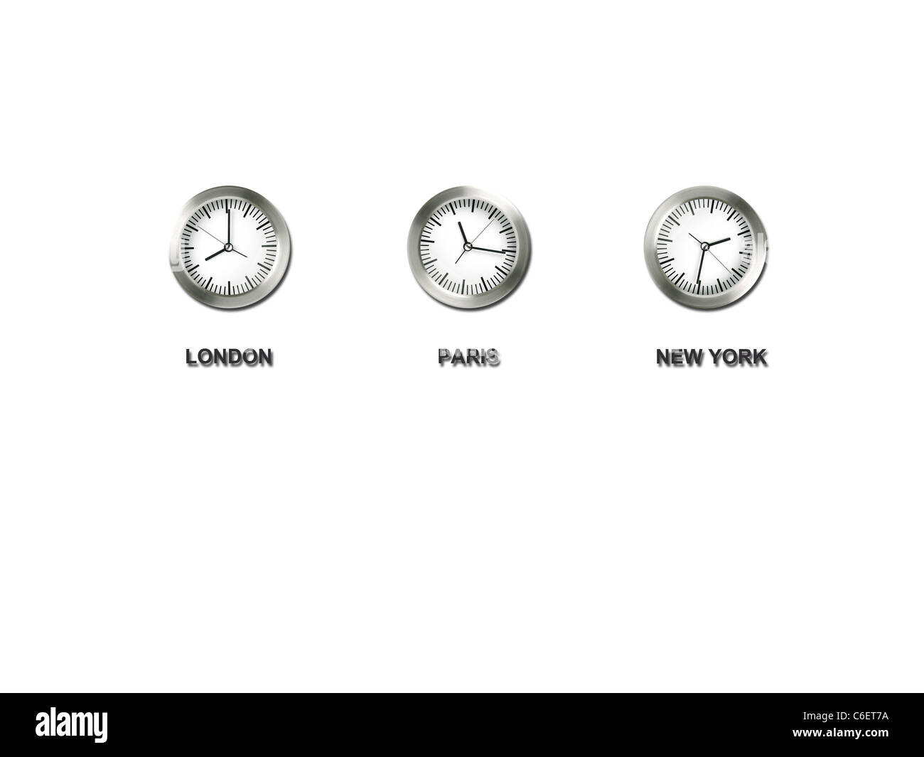 Clock international time zone london hi-res stock photography and ...