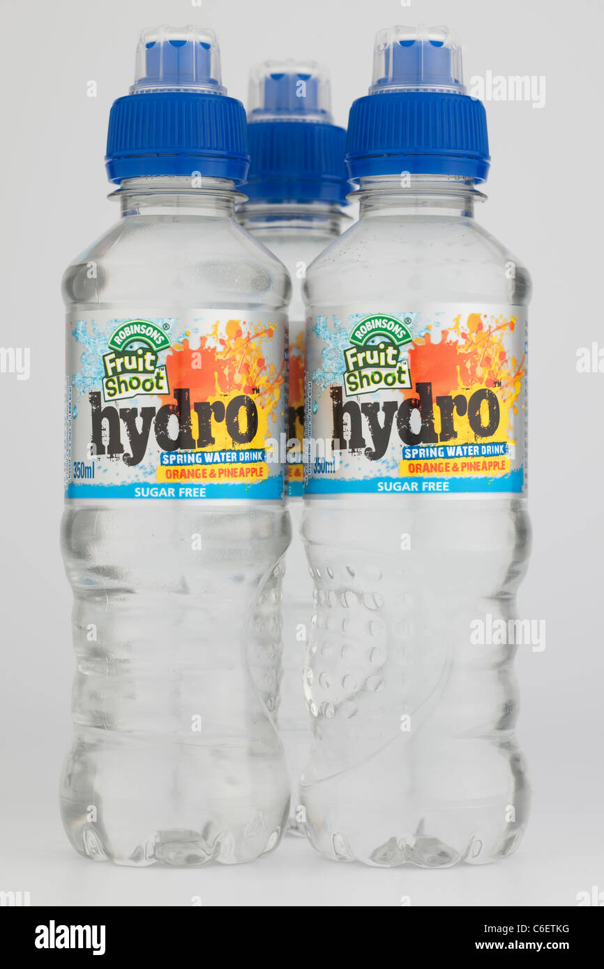 Three 350ml bottles of Robinsons sugar free Fruit Shoot Hydro orange ...