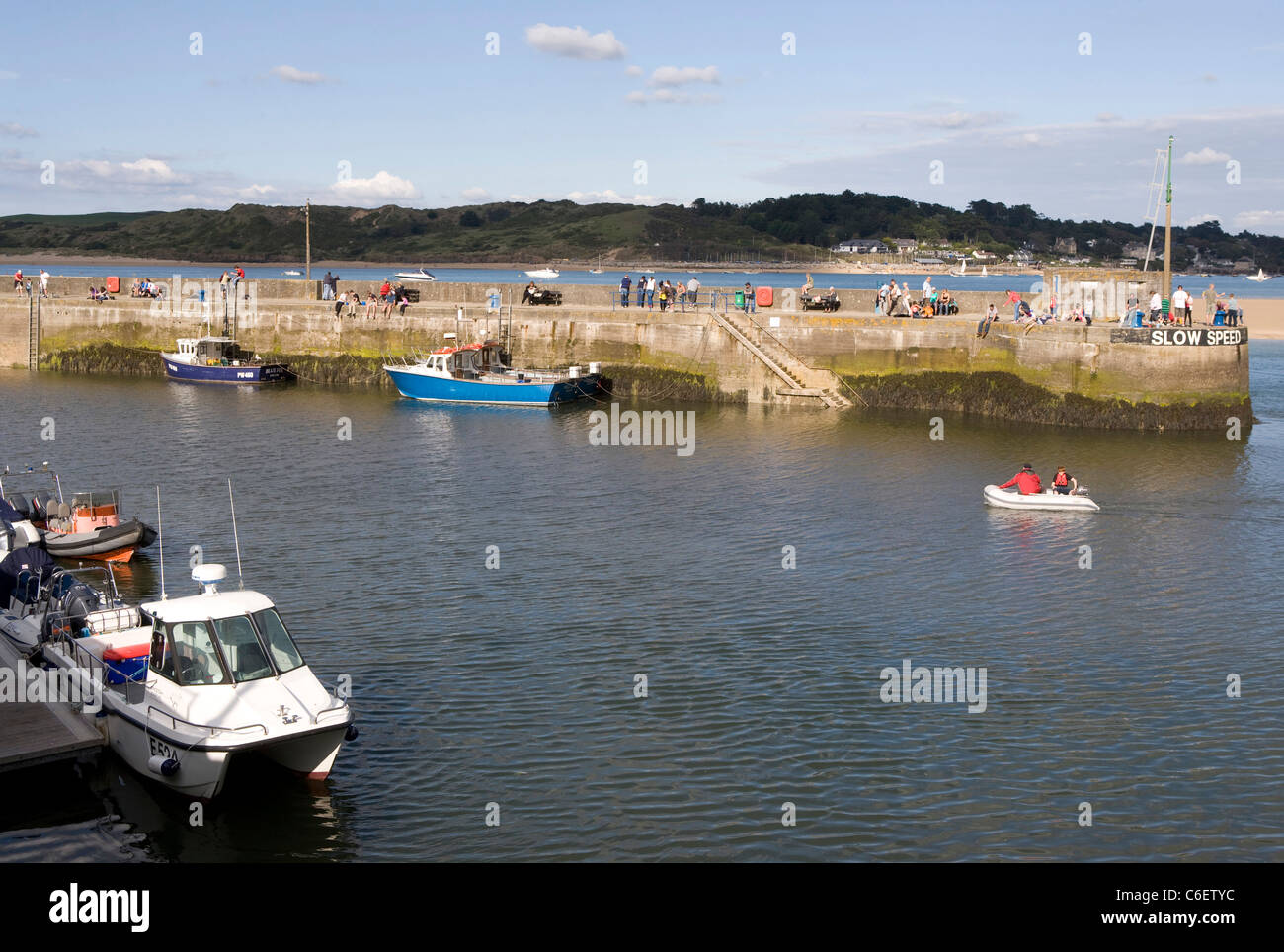 Cornish Fishing Village Town Port Stock Photo - Alamy