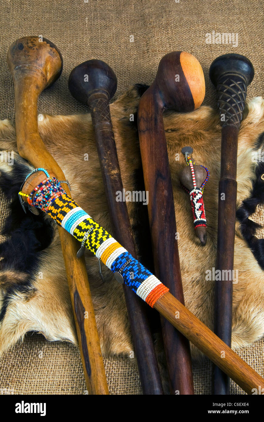 Native african weapon hi-res stock photography and images - Alamy