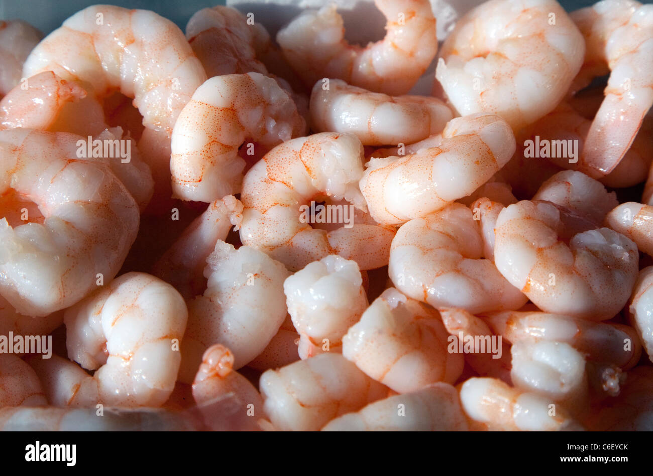Cooked peeled prawns hi-res stock photography and images - Alamy