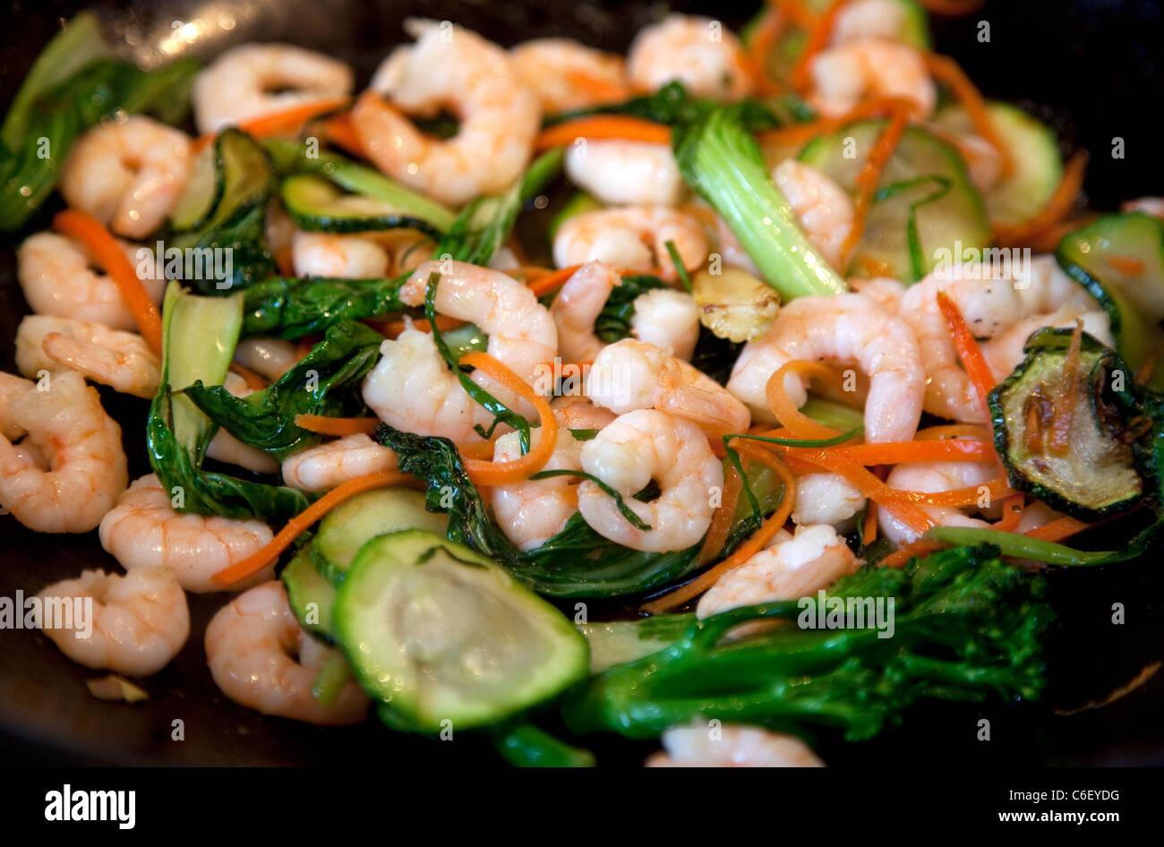 King prawn vegetables hi-res stock photography and images - Alamy