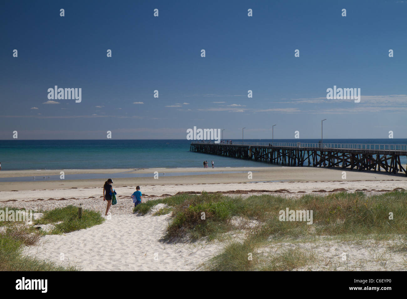 Semaphore beach jetty hi-res stock photography and images - Alamy