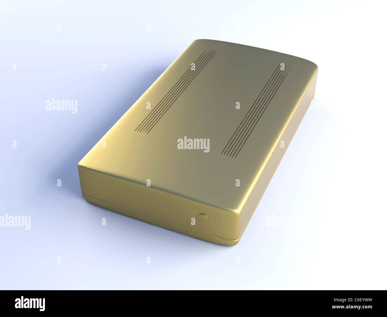 Golden hard drive Stock Photo - Alamy