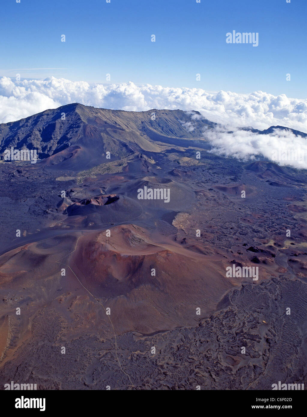 Aerial view of hawaii volcanoes national park hi-res stock photography ...