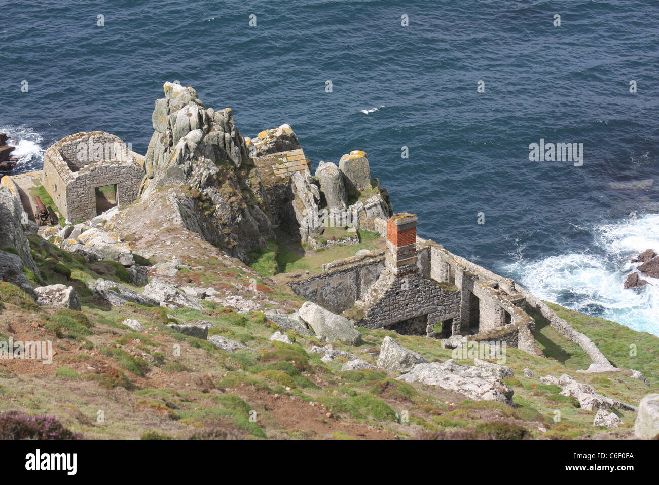 Battery Point Lundy Island Stock Photo - Alamy