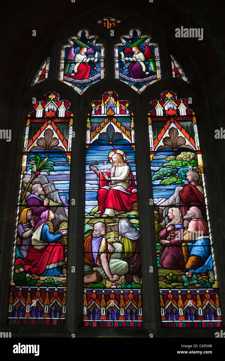 St john baptist stained glass window hi-res stock photography and ...