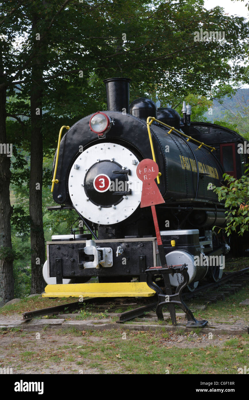 Porter 50 ton saddle tank engine locomotive on display at Loon Mountain ...