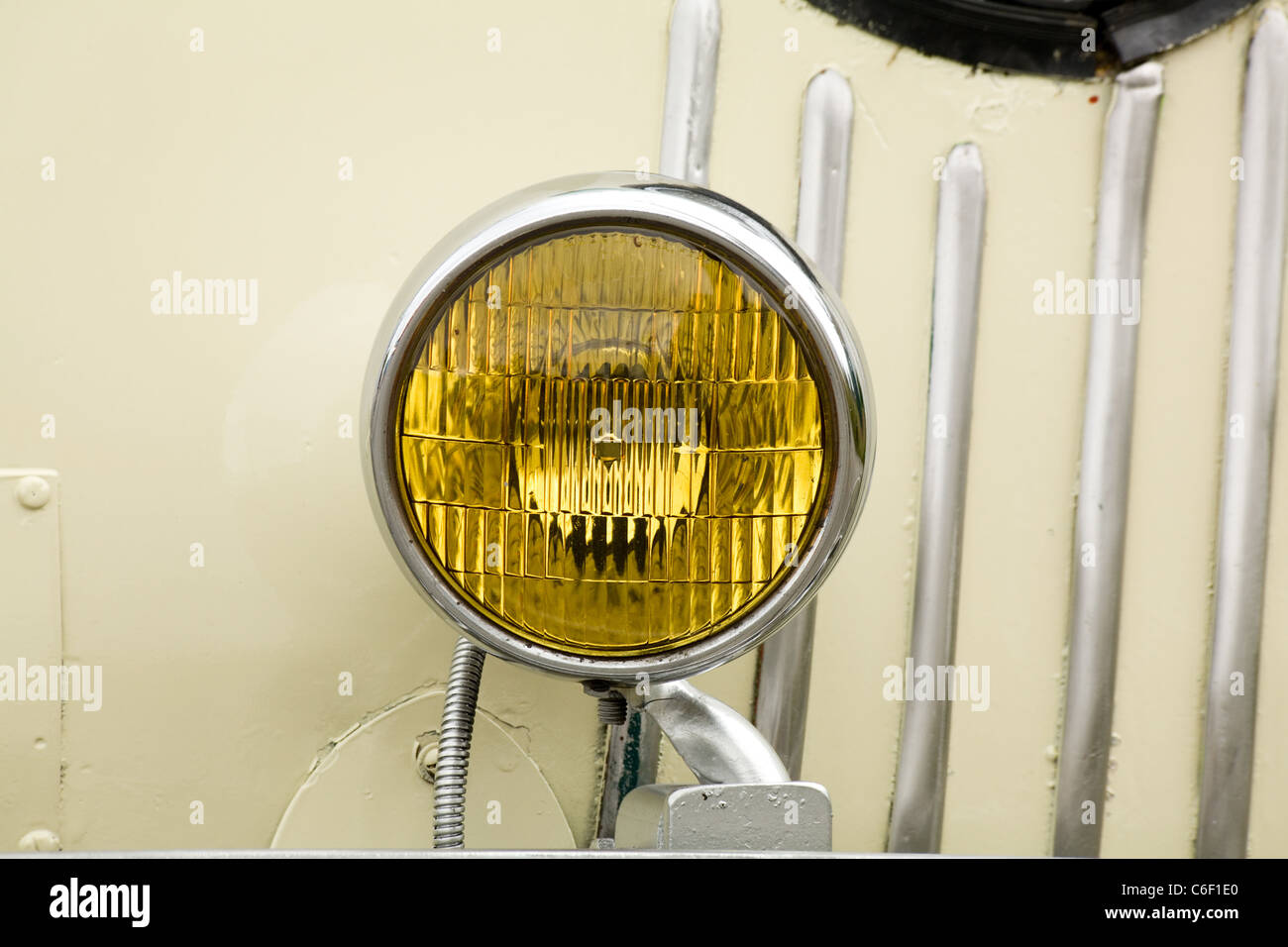 yellow car headlight close up shot Stock Photo - Alamy