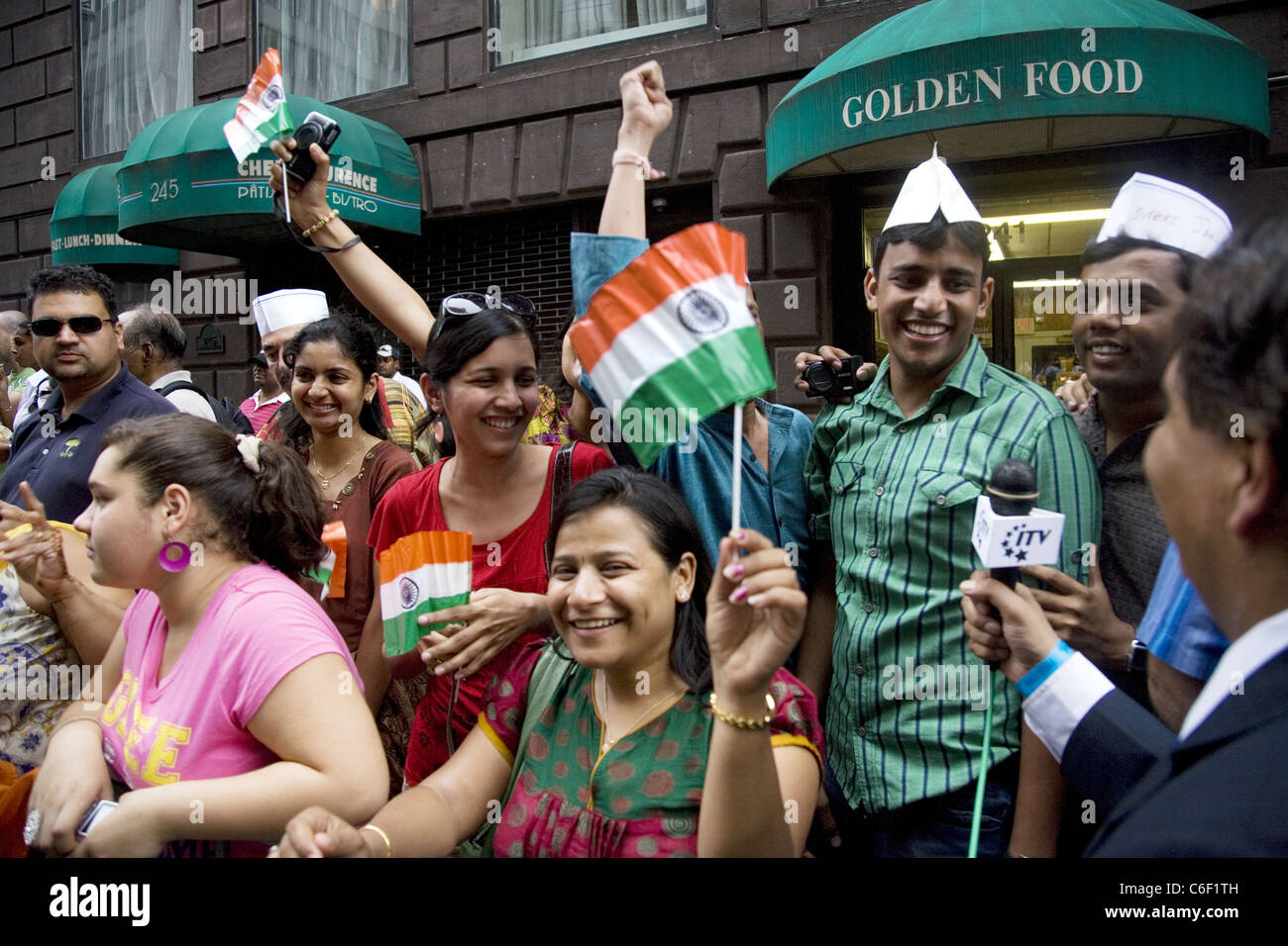 India Independence Day Parade: NY City Stock Photo - Alamy