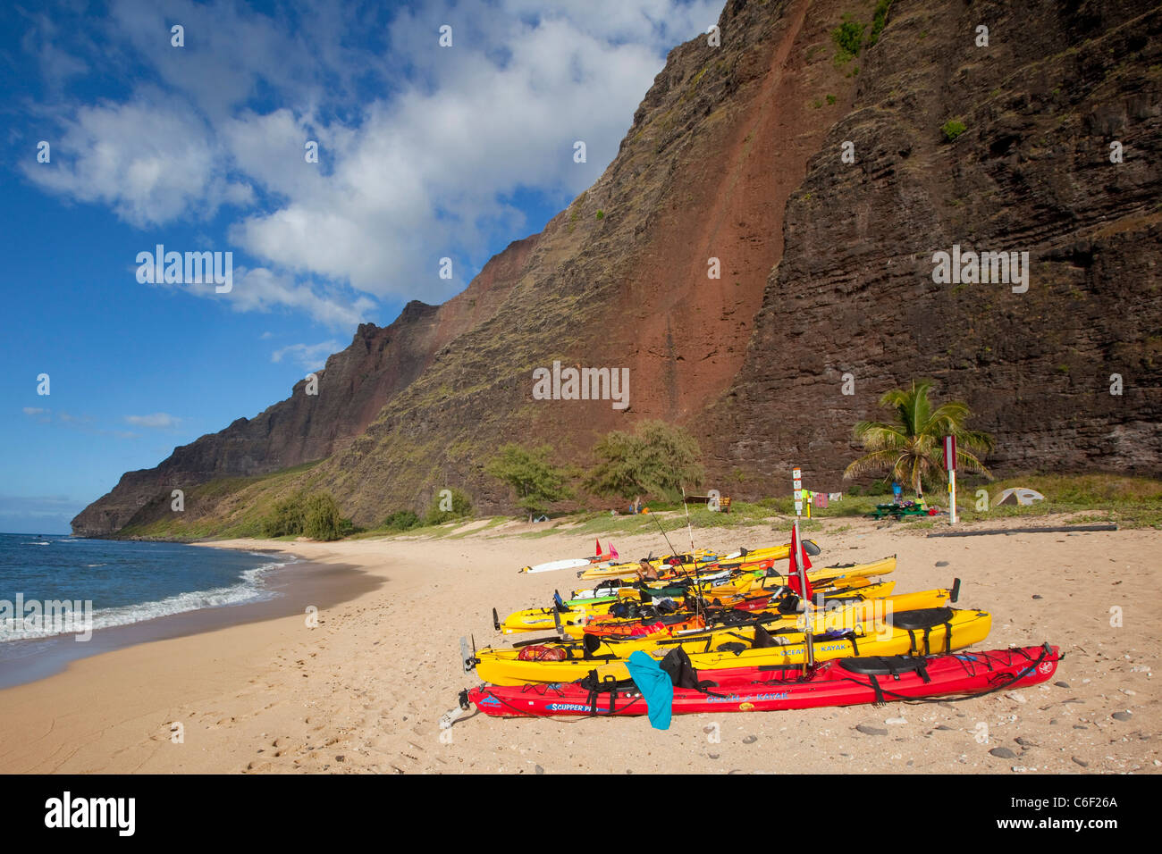 Milolii Beach, Napali Coast, Kauai, Hawaii Stock Photo - Alamy