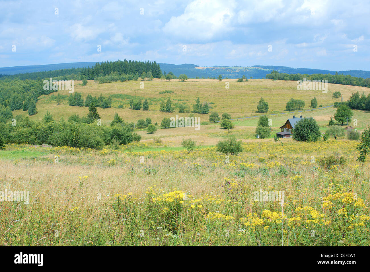 Kotlina Klodzka Dale Valley in summer Sudety Mountains Poland Stock ...