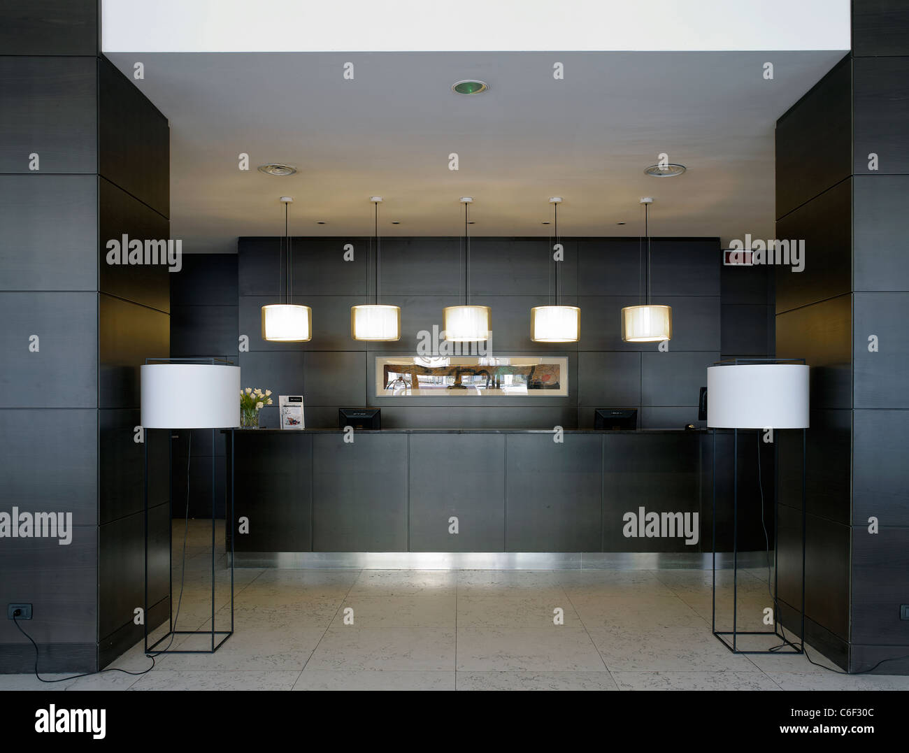 interior of a contemporary hotel reception Stock Photo - Alamy