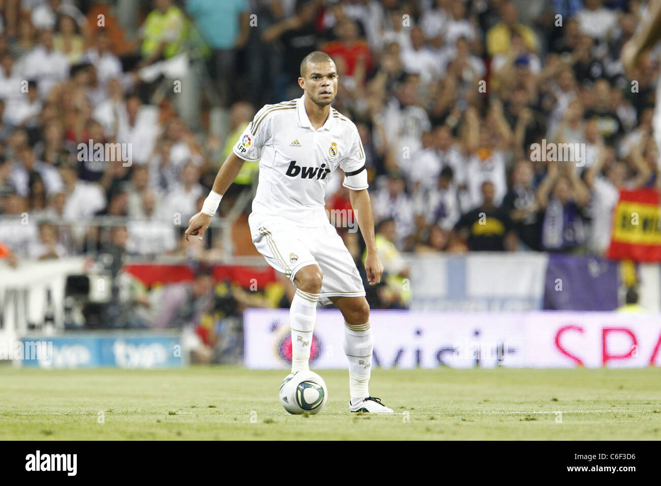 Pepe (Real) playing for the panish "Super Cup" match between Real ...