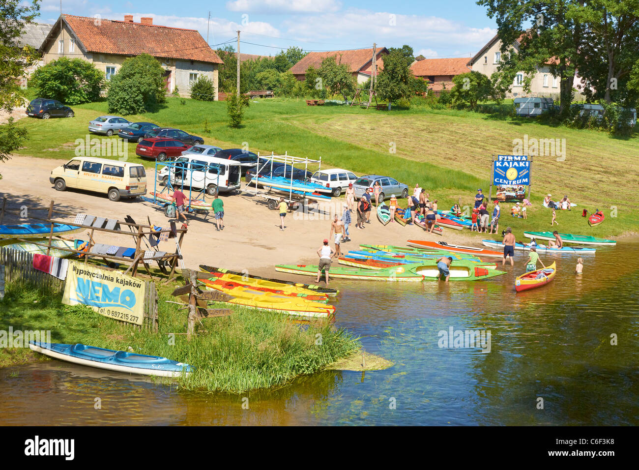 Krutynia river rafting, Masuria region, Poland, Europe Stock Photo - Alamy