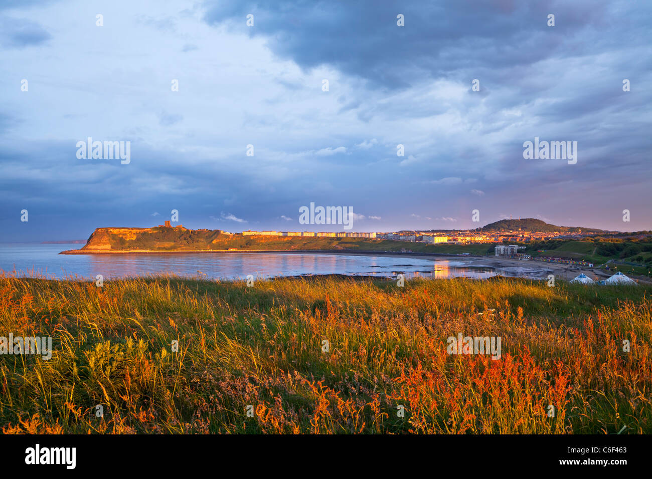 Clearing storm over Scarborough North bay from Scalby Ness, North ...