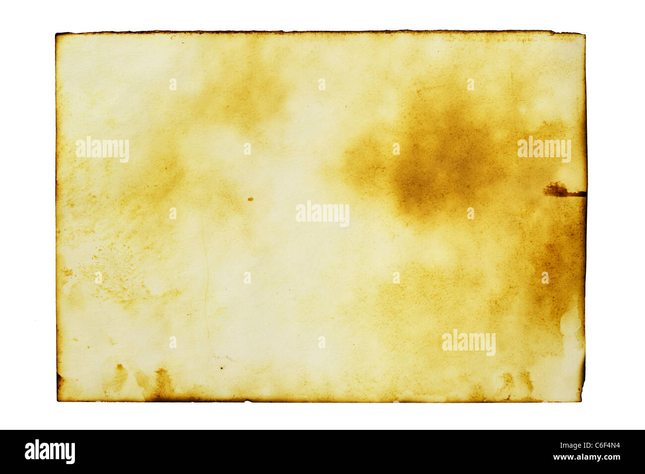 Old card isolated over the white background Stock Photo - Alamy