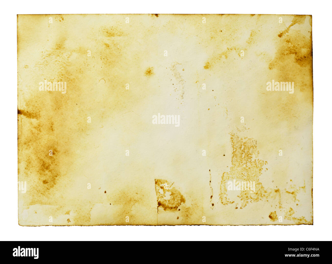 Old card isolated over the white background Stock Photo - Alamy