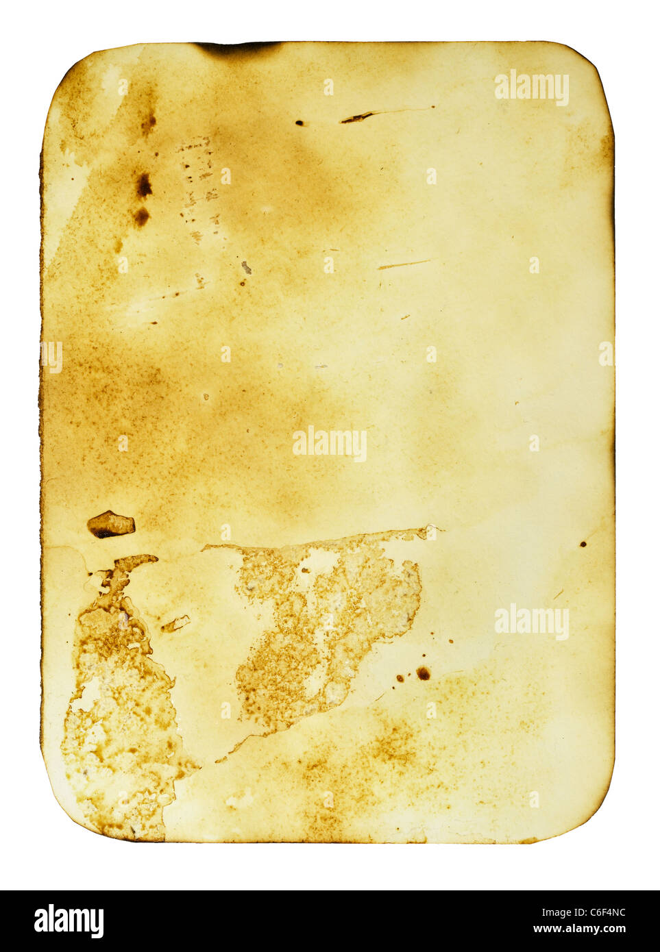 Old card isolated over the white background Stock Photo - Alamy