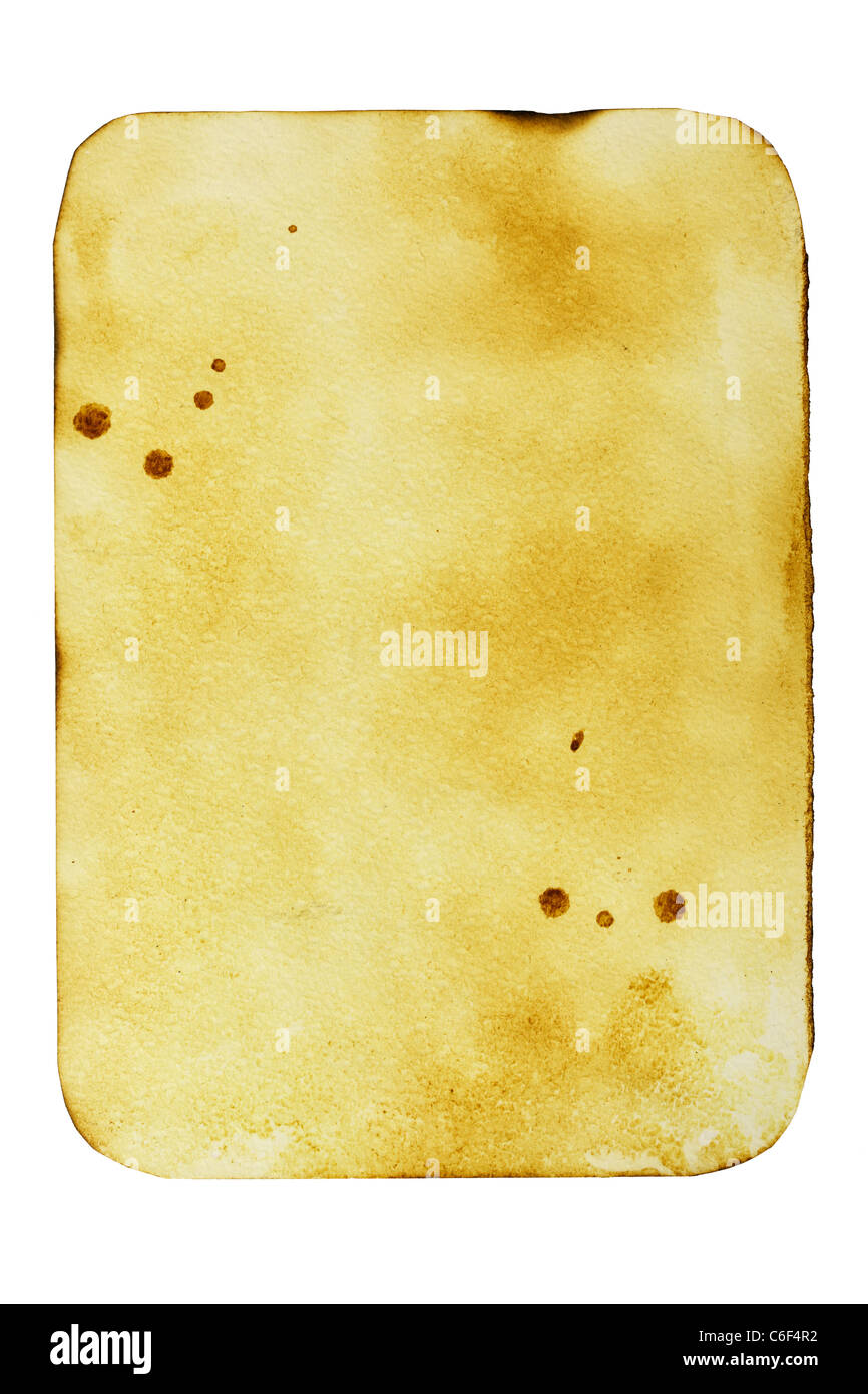 Old card isolated over the white background Stock Photo - Alamy